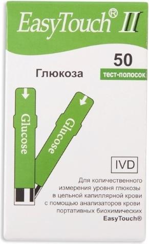 Easy Touch, тест-полоски глюкоза, SH106-25, 50 шт. купить по цене 1 070 ...