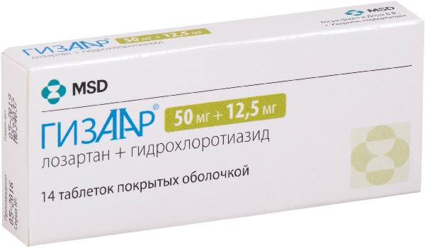 Гизаар цена от 497 руб., купить в Москве в интернет-аптеке Polza.ru, инструкция по применению