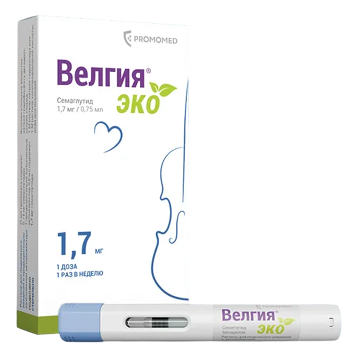 Велгия эко, раствор для п/к введения 1,7 мг шприц в автоинжекторе 0,75 мл, 4 шт. купить по ...