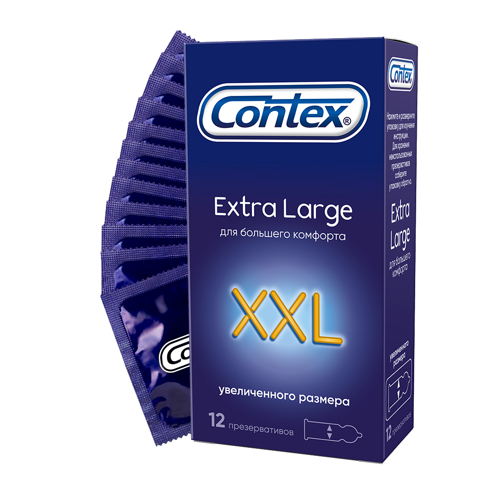 Презервативы Contex Extra Large, 12 шт. купить по цене 500 руб. в Калининграде, инструкция ...