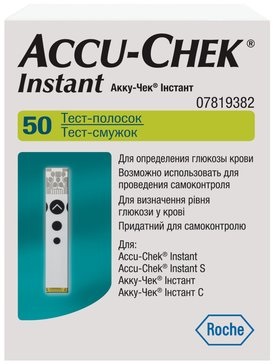 Accu-Chek Instant, тест-полоски, 50 шт. купить по цене 1 427 руб. в ...