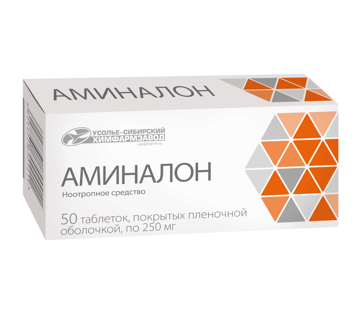 Аминалон таблетки, покрытые пленочной оболочкой.250 мг, 50 шт. купить ...