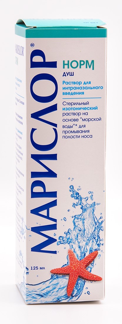 МАРИСЛОР раствор для интраназального введения Норм душ 125 мл купить по цене 378 руб. в ...