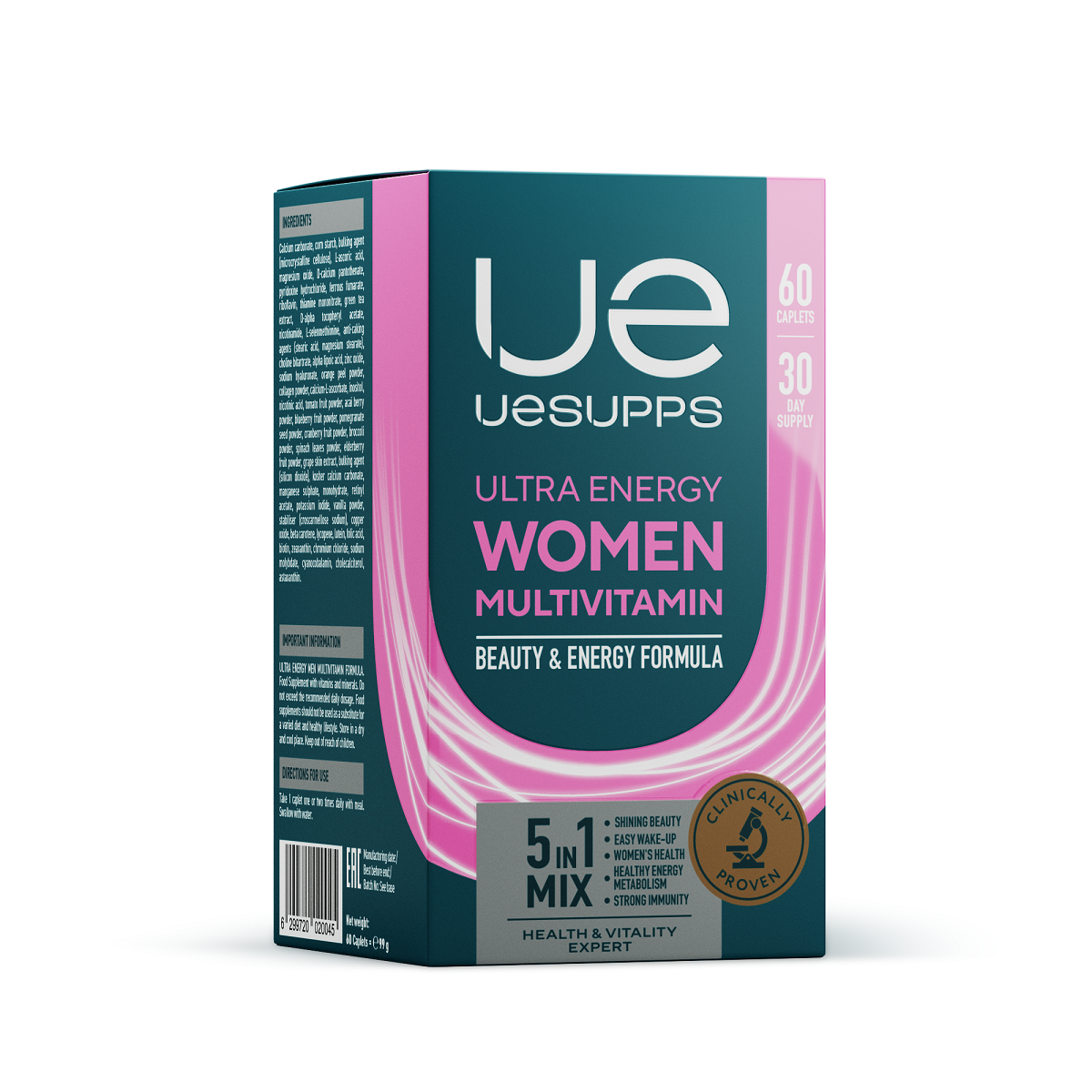 UESUPPS Ультра Энерджи Вимен Мультивитамин Формула, таблетки, 60 шт. купить по цене 2 530 руб. в ...