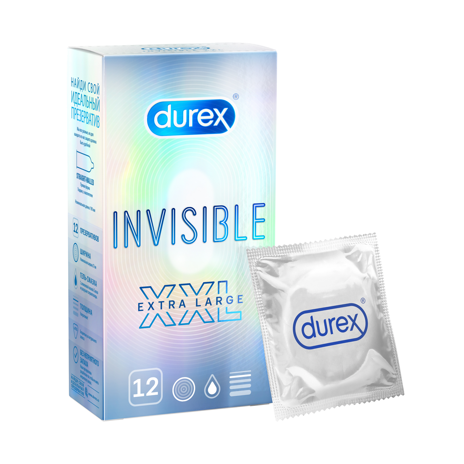 Durex Invisible XXL, презервативы, 12 шт. купить по цене 1 214 руб. в ...