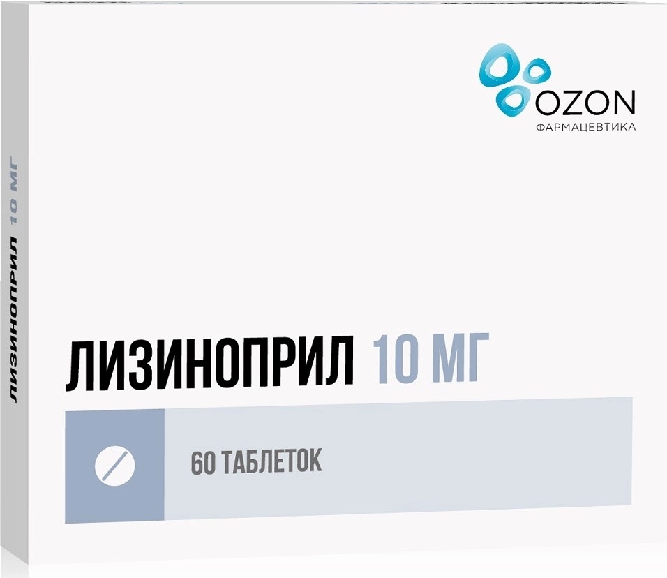 Лизиноприл табл 10 мг х60 купить по цене 212 руб. в Москве, инструкция, отзывы в интернет-аптеке ...