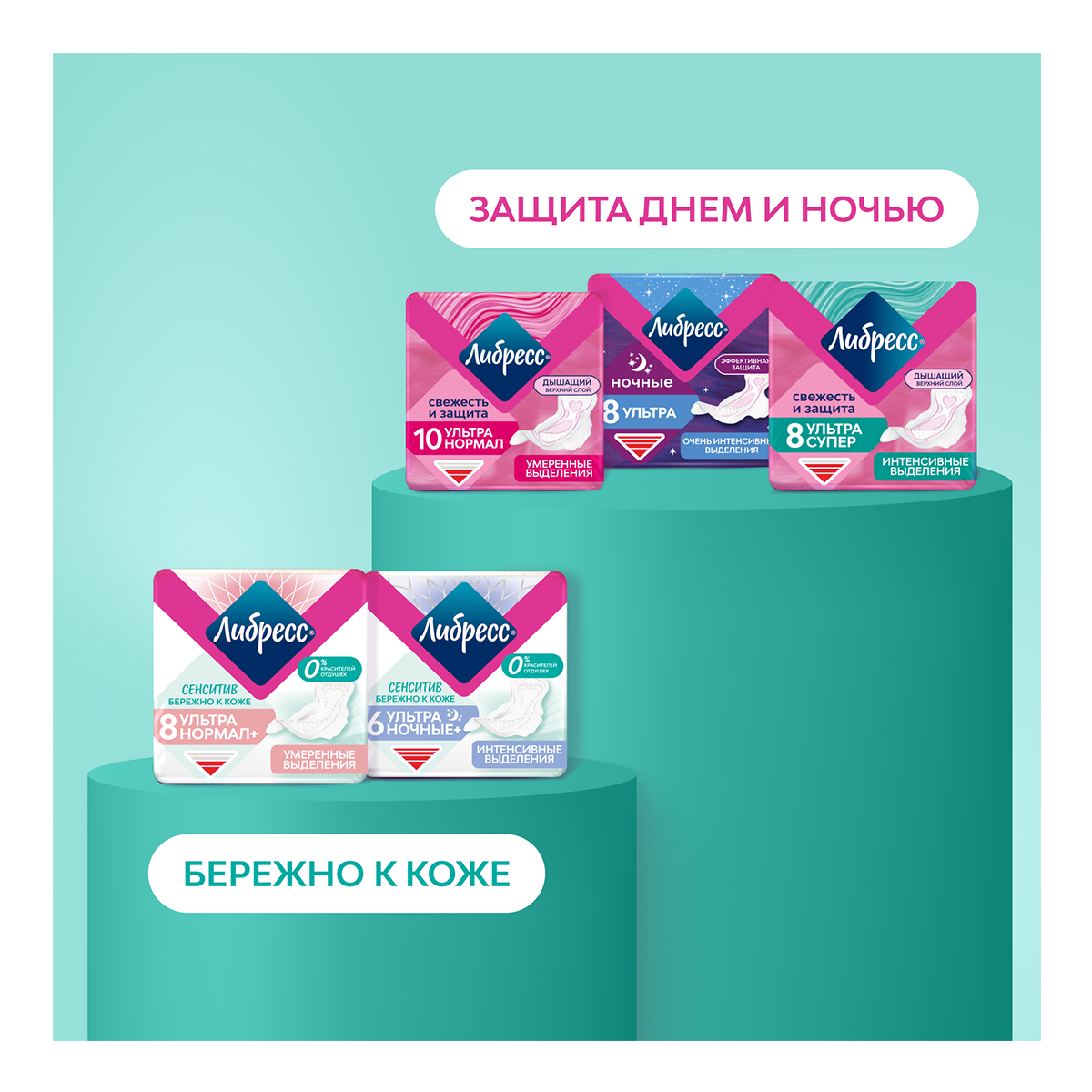 Прокладки Libresse Ultra Pure Sensitive Night, 6 шт. купить по цене 203 руб. в Москве с ...