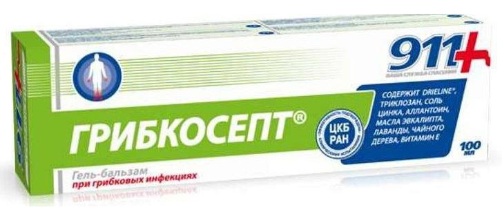 911 Грибкосепт, гель рук и ног, 100 мл купить по цене 115 руб. в Хабаровске, инструкция, отзывы ...