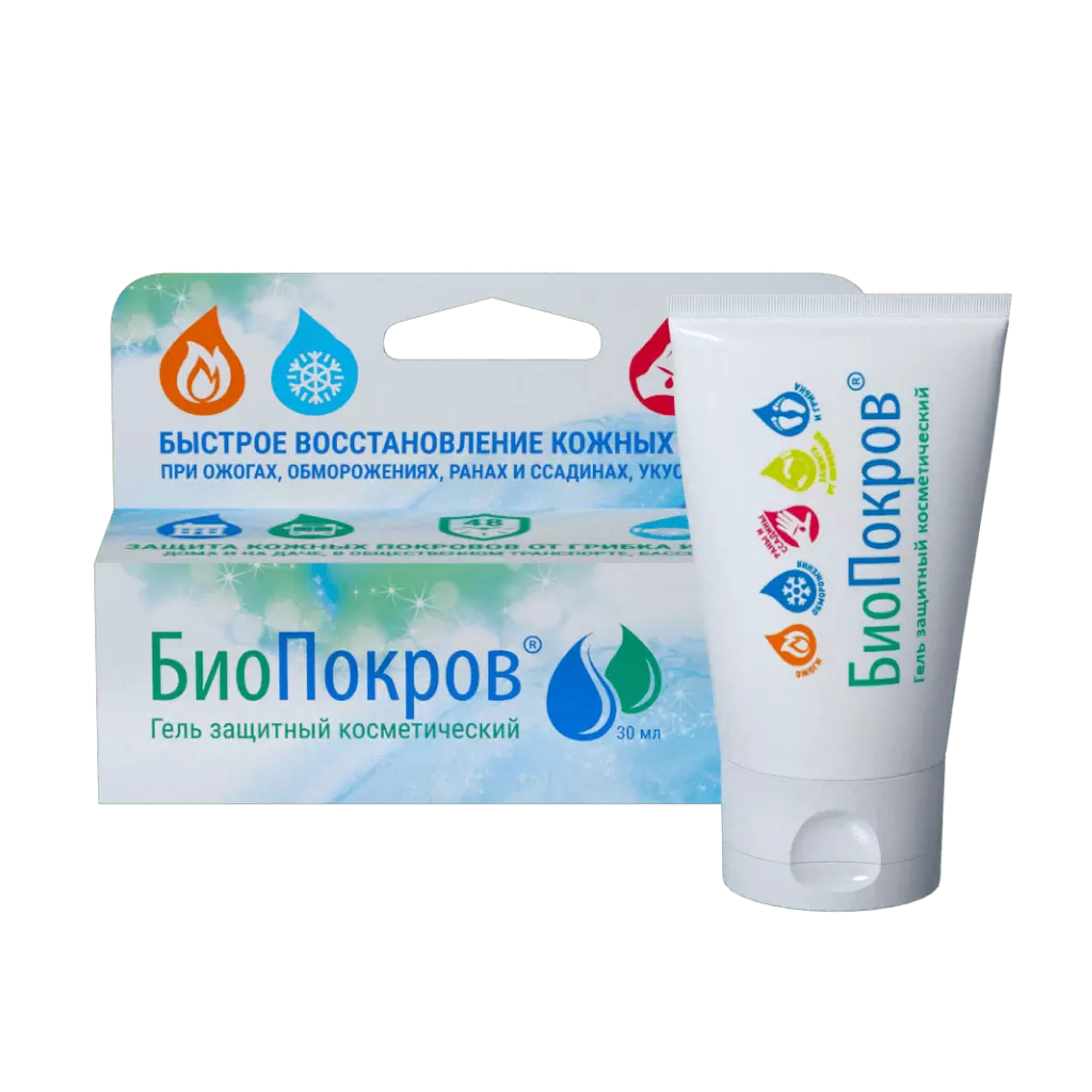 БиоПокров, гель защитный косметический, 30 г купить по цене 205 руб. в Москве, инструкция ...