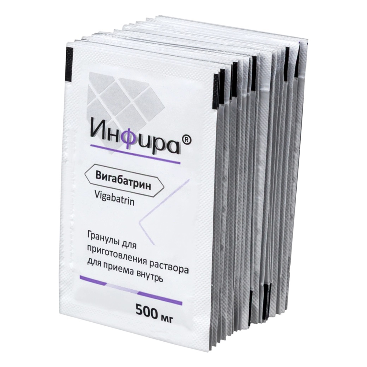 Инфира, гранулы для приготовления раствора 500 мг, пакетик 508 мг, 50 ...