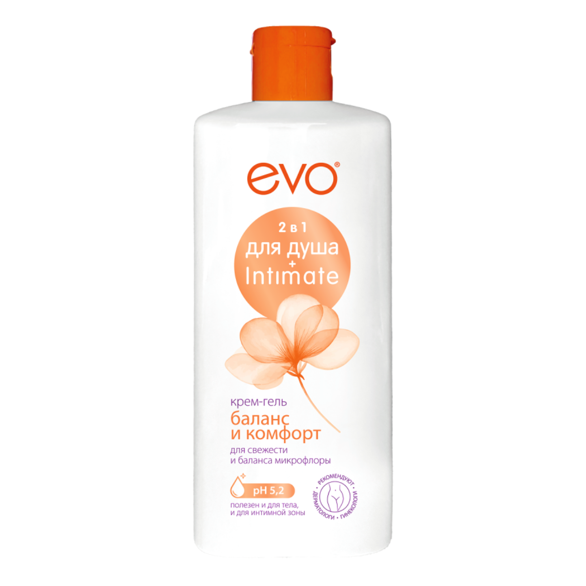 EVO Баланс и Комфорт, крем-гель 2 в 1 для душа и интимной гигиены, 400 мл купить по выгодной ...