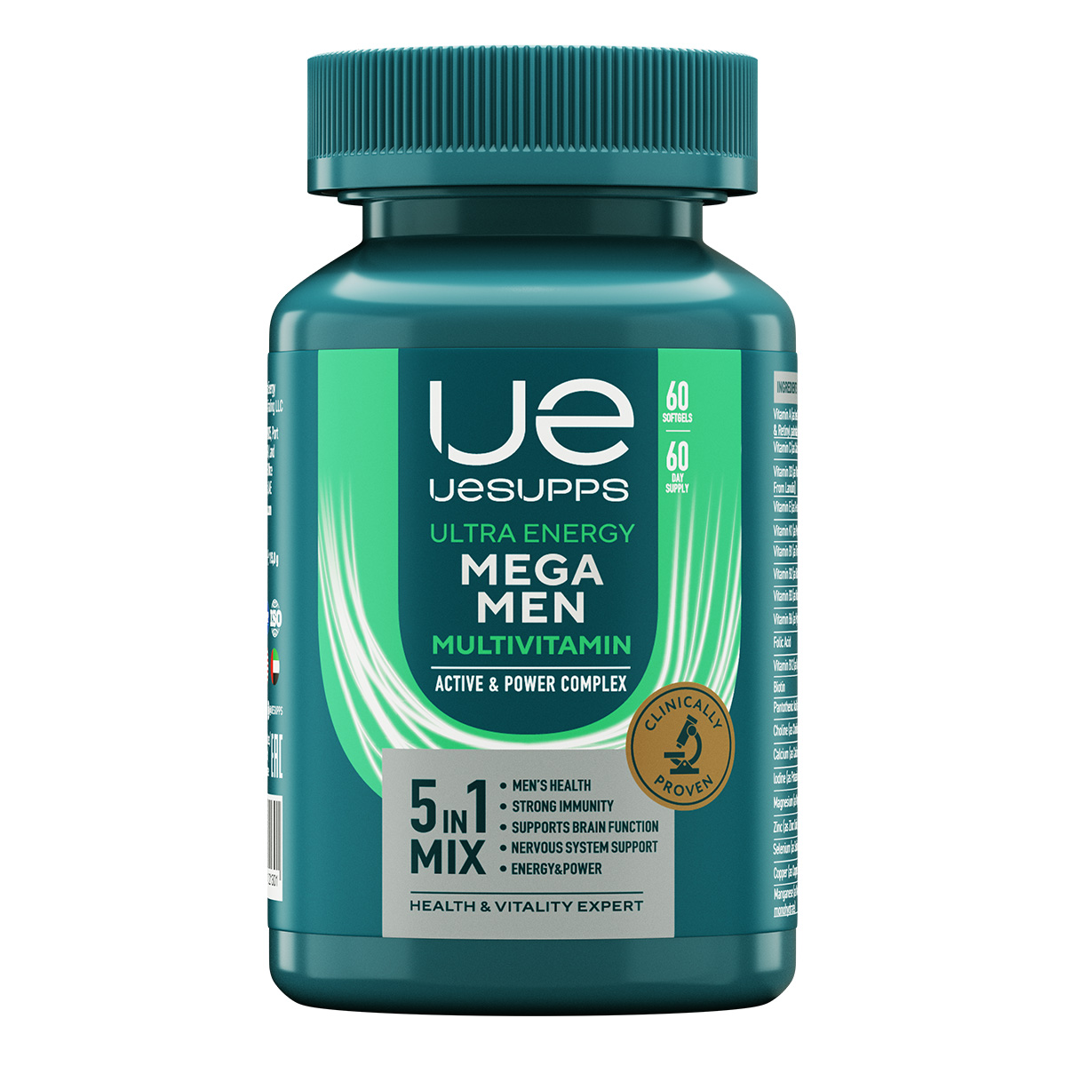 UESUPPS Ультра Энерджи Мега Мен Мультивитамин, капсулы, 60 шт. купить по цене 2 930 руб. в Сочи ...