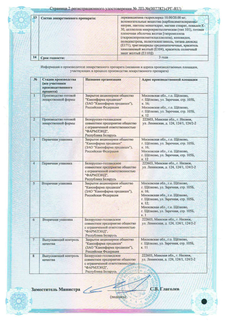Лерканидипин Кроно, таблетки покрыт. плен. об. 10 мг, 30 шт. купить по цене 388 руб. в Москве с ...
