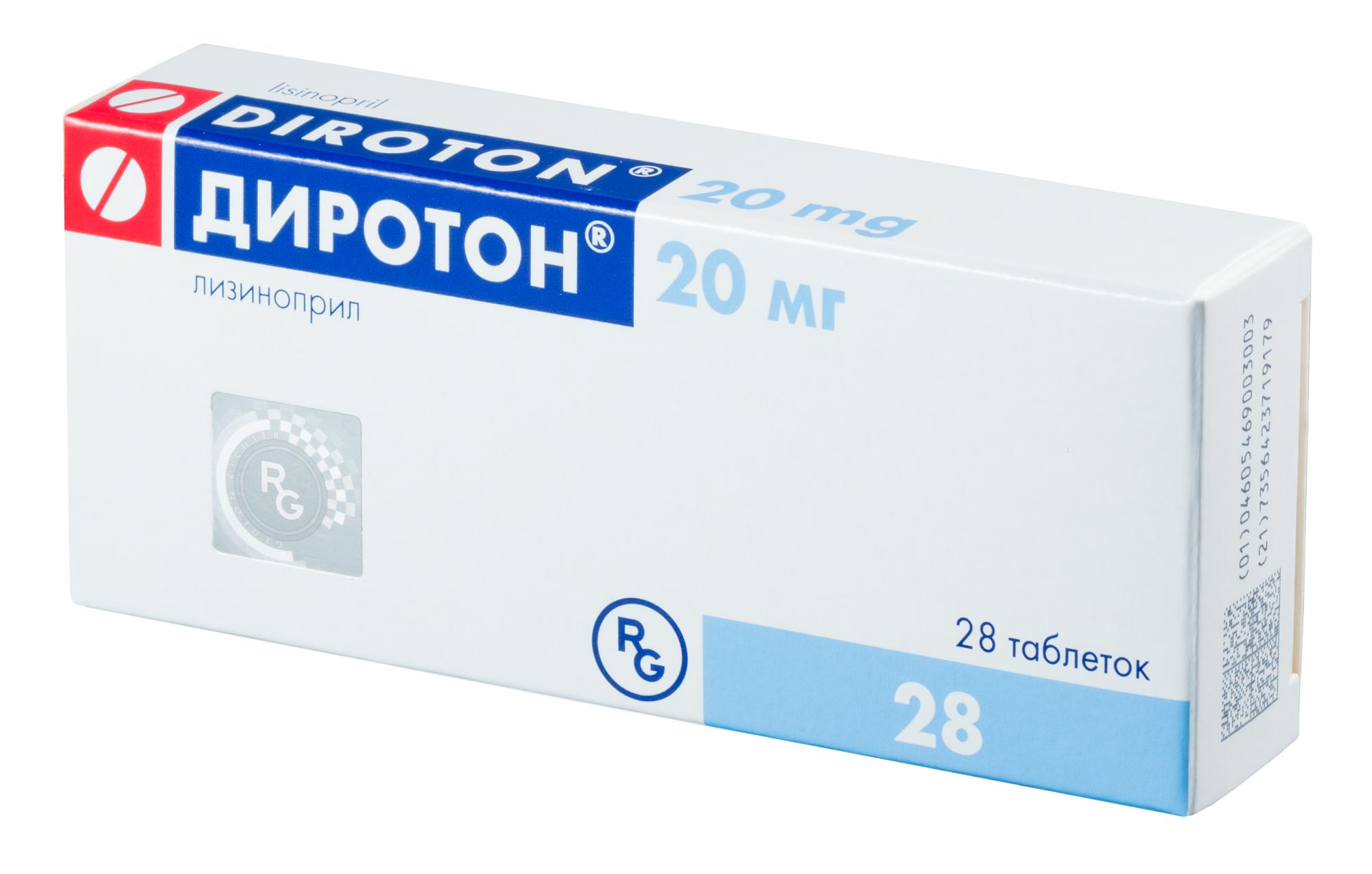 Диротон цена от 132 руб., купить в Москве в интернет-аптеке Polza.ru, инструкция по применению