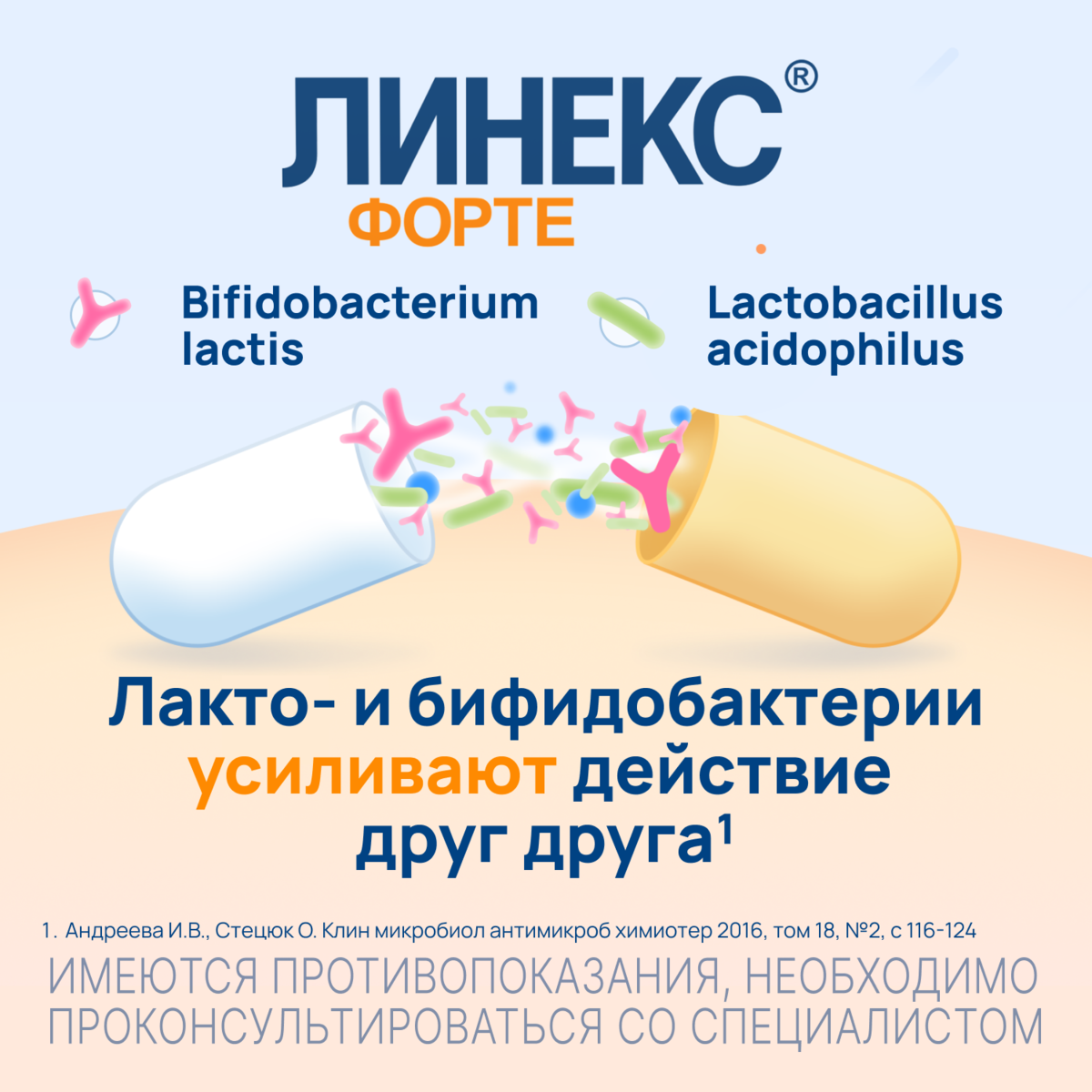 Линекс Форте, капсулы, 28 шт. купить по цене 861 руб. в Екатеринбурге, инструкция, отзывы в ...