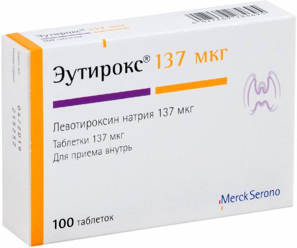 Эутирокс, таблетки 137 мкг, 100 шт. купить по цене 222 руб. в Томске, инструкция, отзывы в ...