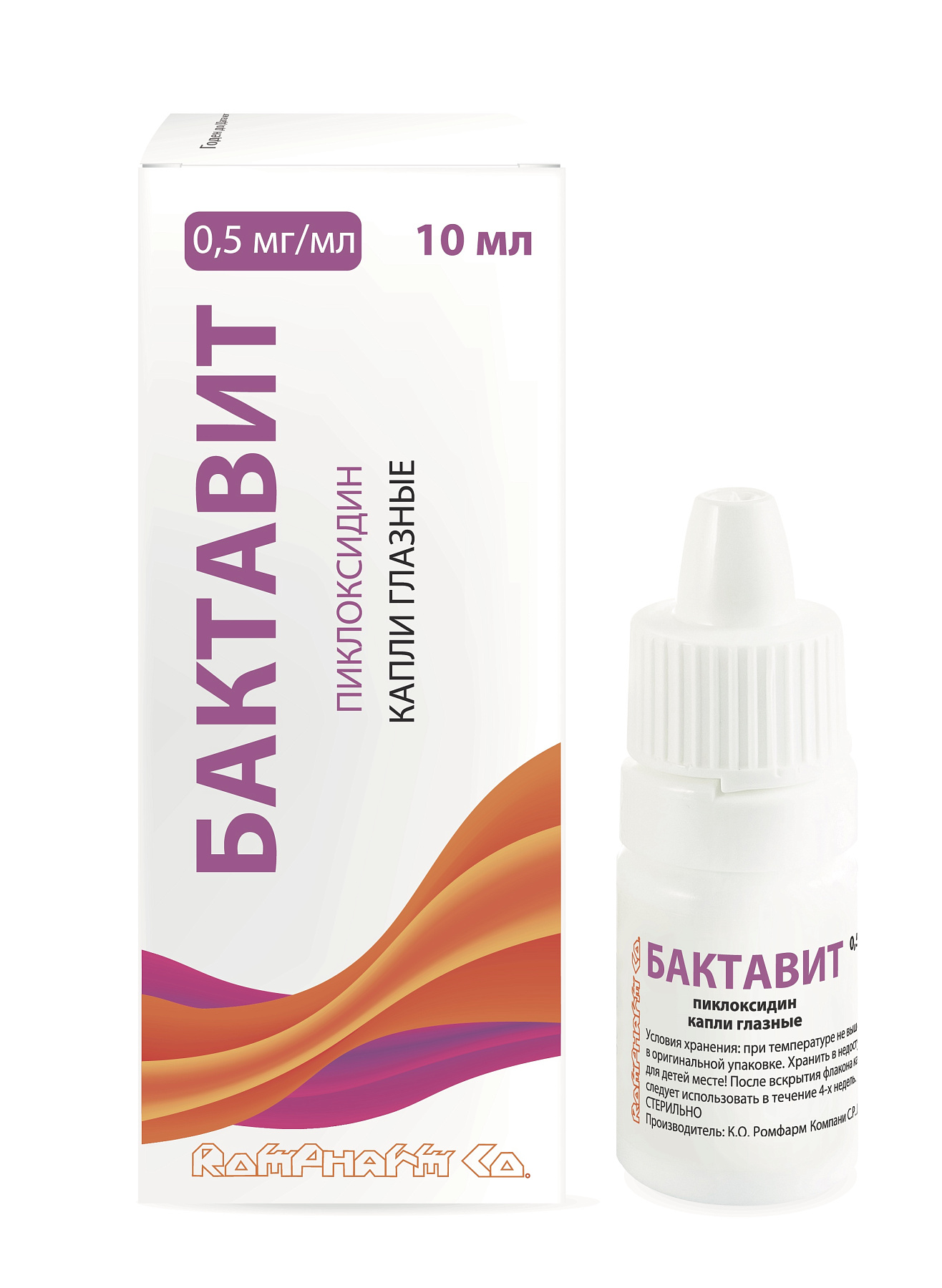 Бактавит, капли глазные 0.5 мг/мл, 10 мл купить по цене 497 руб. в Москве, инструкция, отзывы в ...