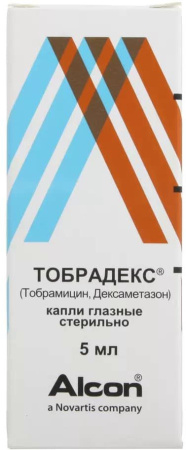 Тобрадекс, капли глазные, 5 мл купить по цене 567 руб. в Пензе, инструкция, отзывы в интернет ...