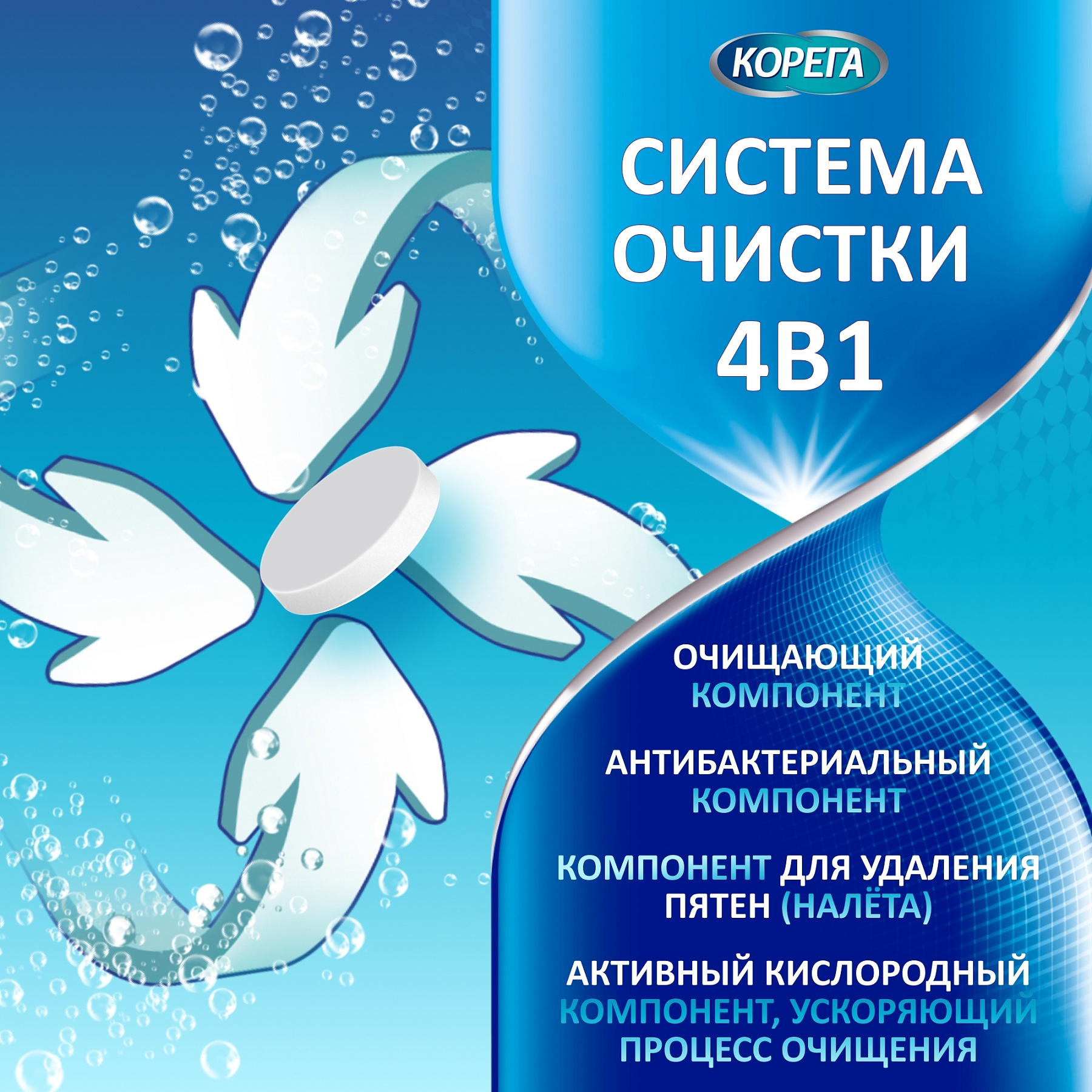 Корега Зубные капы и ретейнеры таблетки для очищения съемных ...